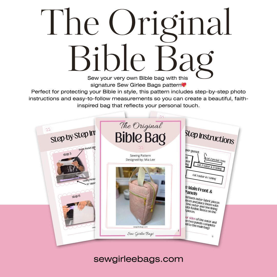 The Original Bible Bag Pattern Instructions – Girlee Girl Gallery